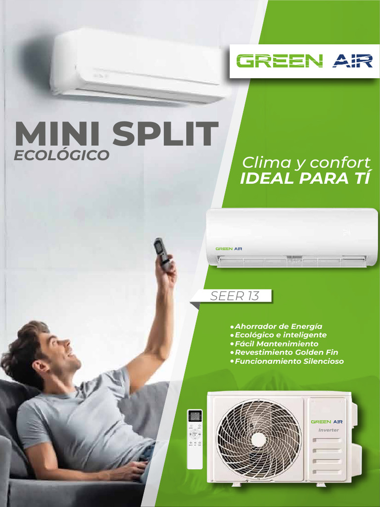 Mini Split Ecologico - Seer13 | PDF | Engineering Thermodynamics | Home ...