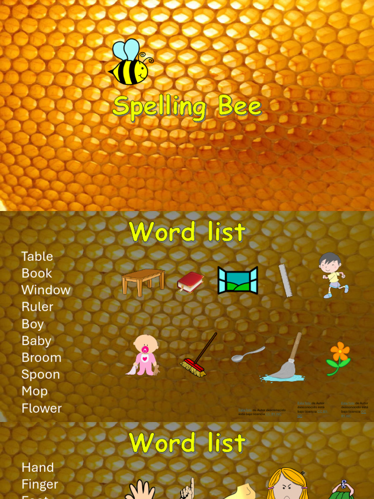 Spelling Bee 1 | PDF