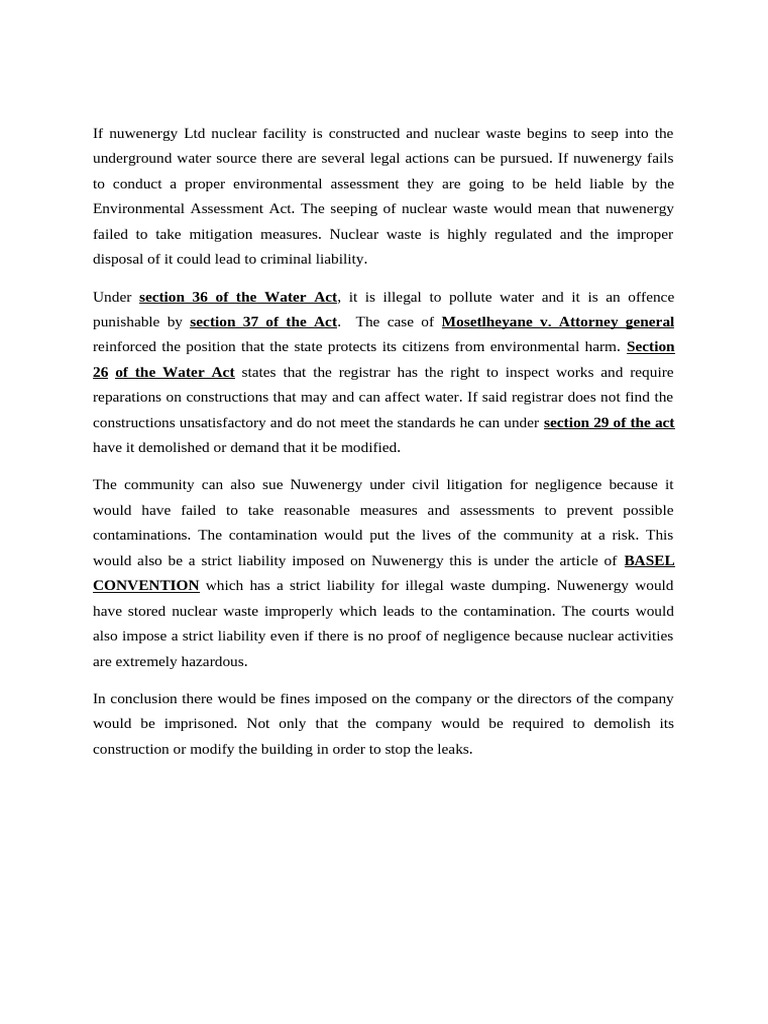Section 36 of The Water Act Section 37 of The Act Mosetlheyane v ...
