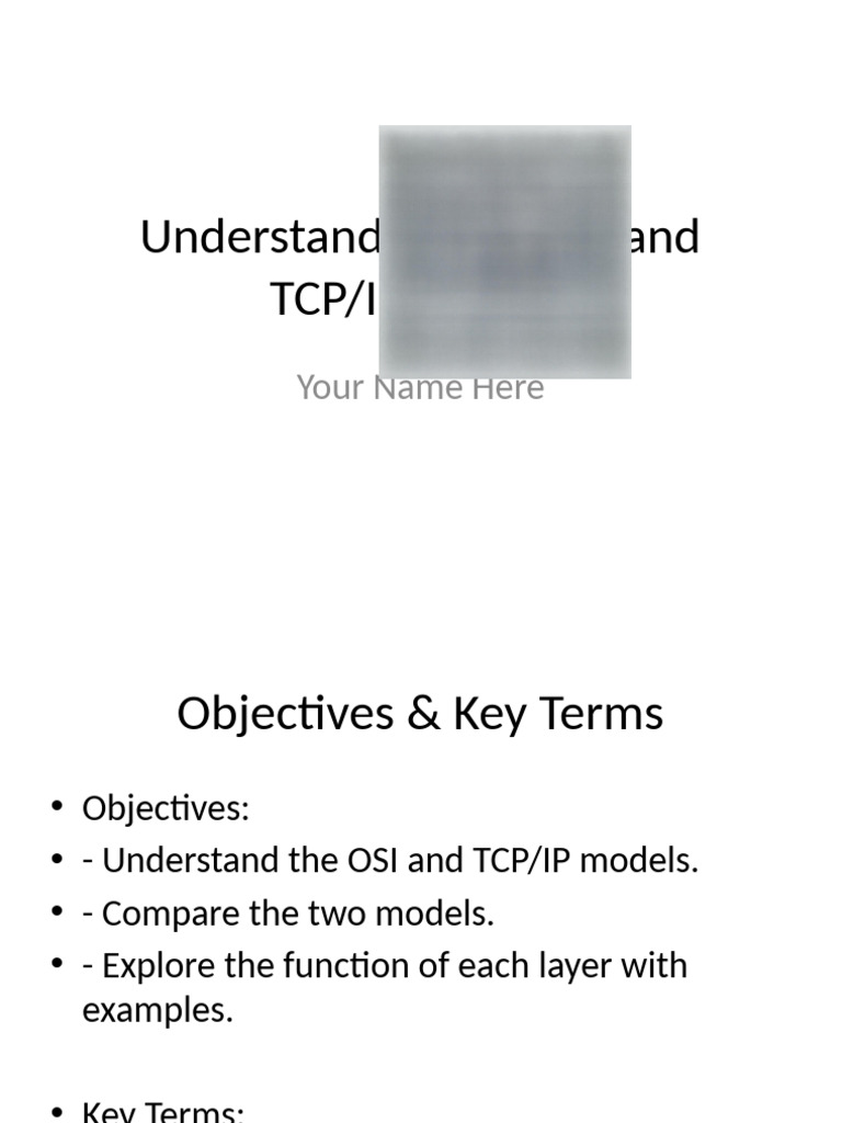 OSI_TCPIP_Presentation | PDF
