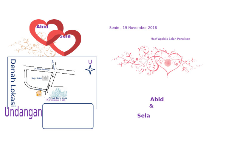 desain undangan lek abid blkng | PDF