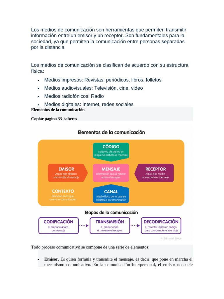 Medios de Comunicacion | PDF | Comunicación | Medios de comunicación en ...