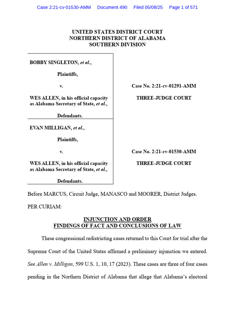 Three Judge Panel 2 | PDF | Voting Rights Act Of 1965 | Supreme Court ...