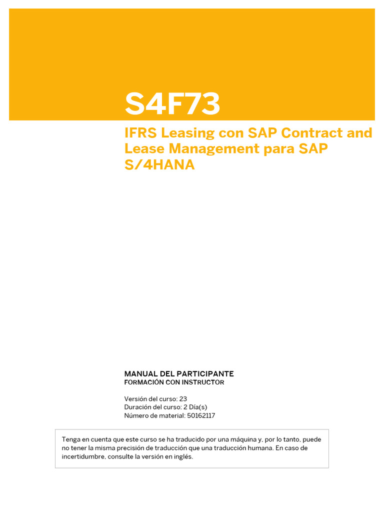 IFRS Leasing With SAP Contract and Lease Management For SAP S/4HANA ...