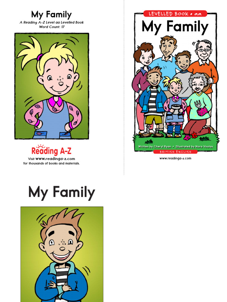 My Family Book For Reading Advance | PDF