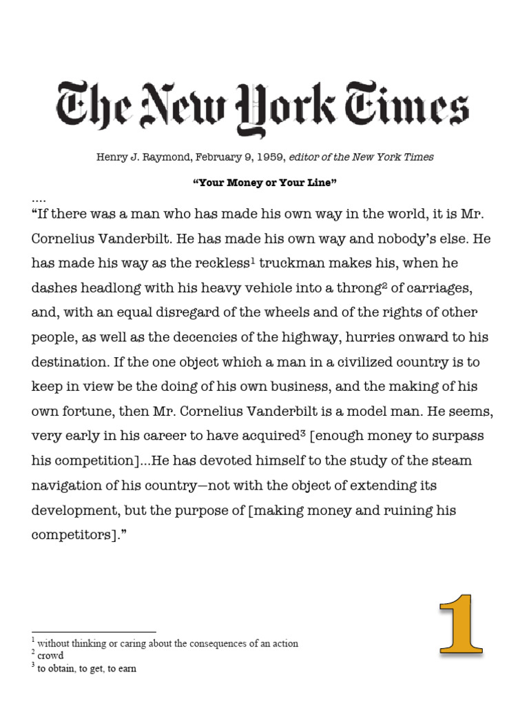 Captains of Industry or Robber Baron | PDF