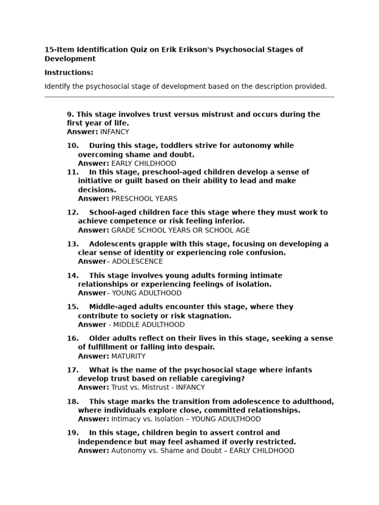 perdev quiz 1 21JAN2025 | PDF | Childhood | Behavioural Sciences