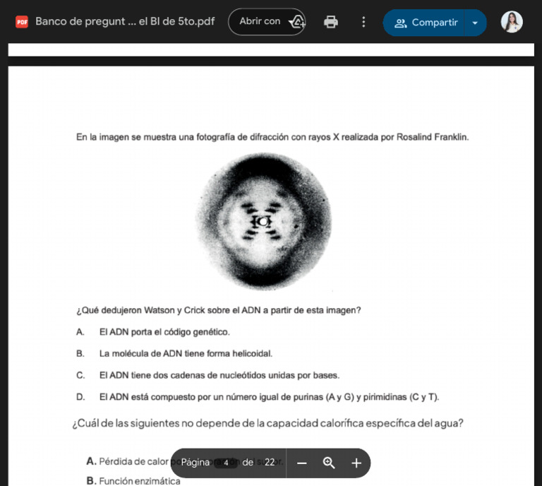 Banco de Preguntas de Seleccion Del p1 Al p3 Del BI de 5to - PDF - Google Drive 2 | PDF