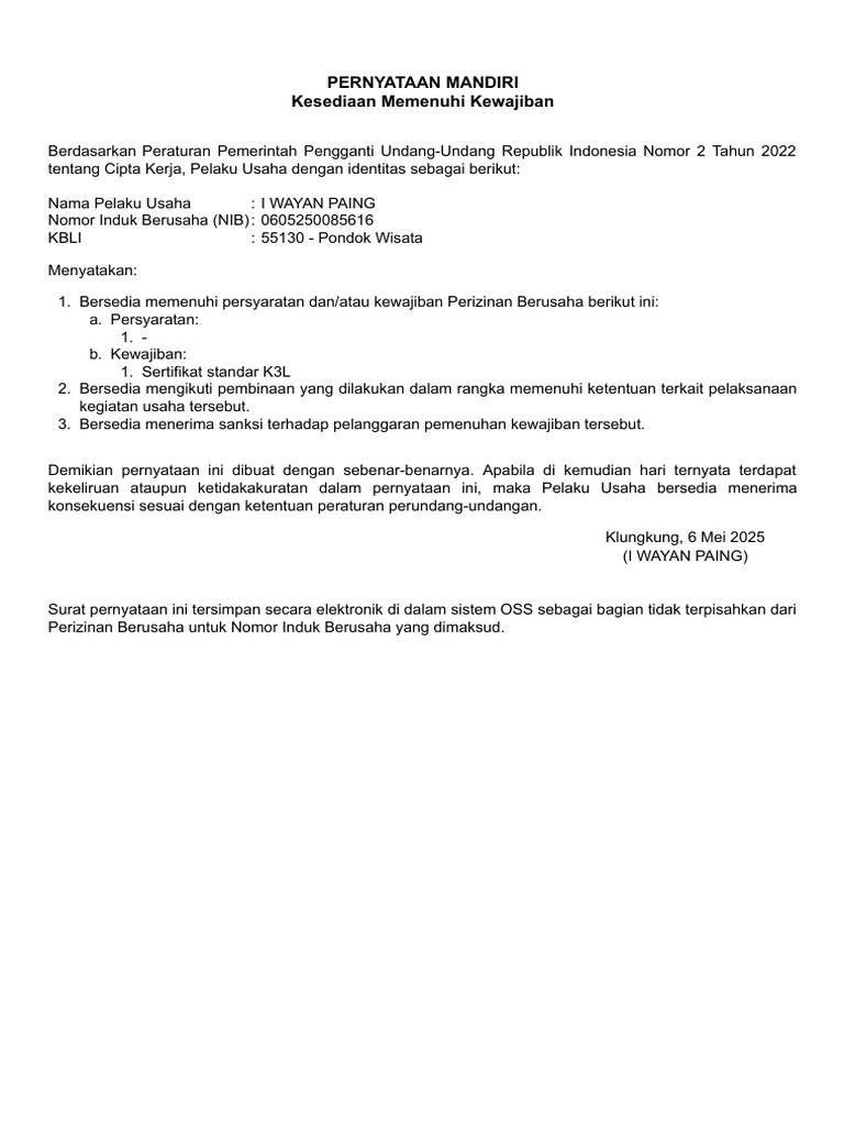 P Mandiri Paing | PDF