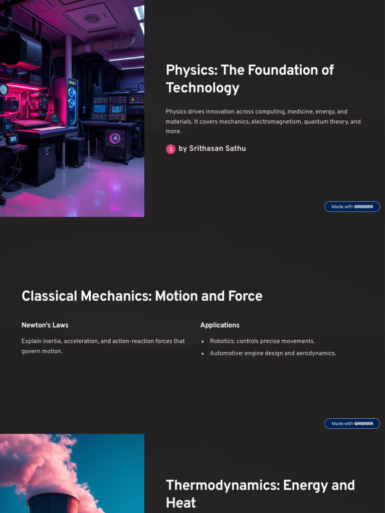 Physics-The-Foundation-of-Technology (1) | PDF | Physics | Electromagnetism