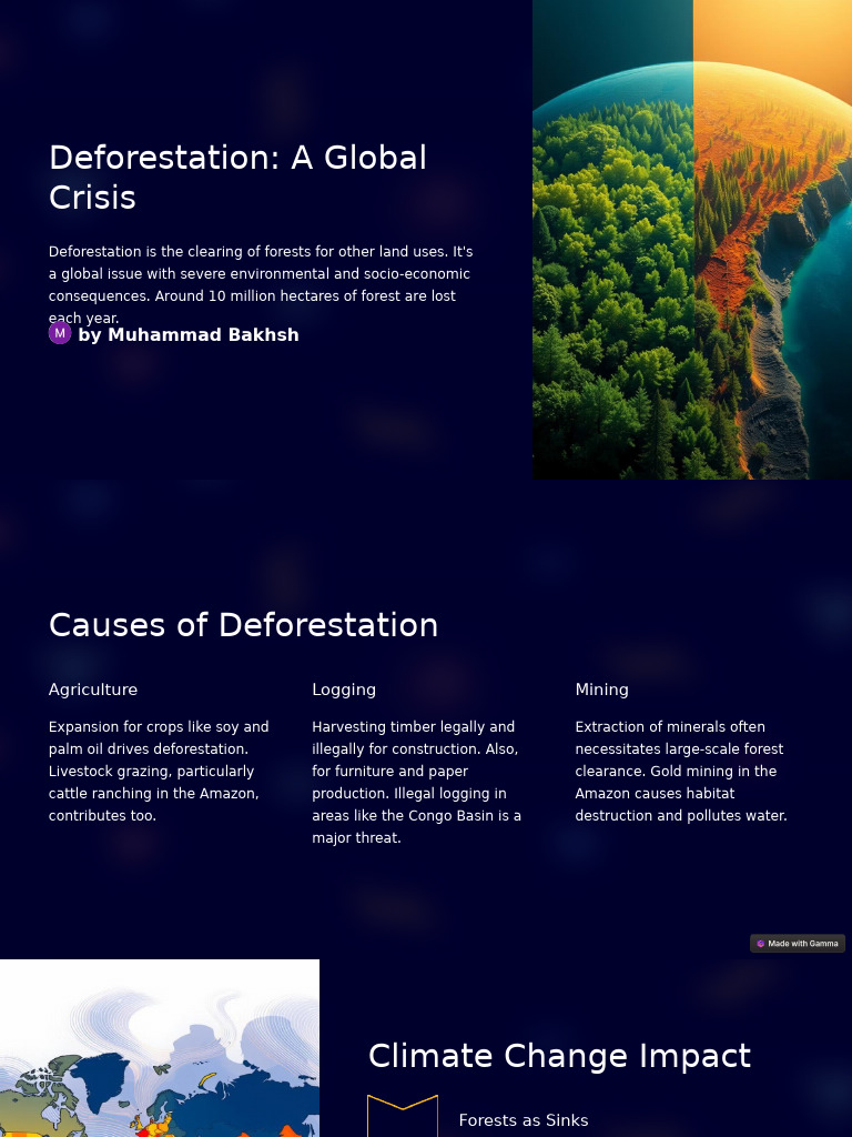 Deforestation A Global Crisis | PDF | Deforestation | Forest Management