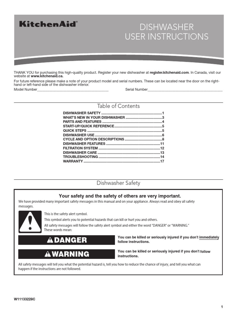 Owner's Manual | PDF | Dishwasher