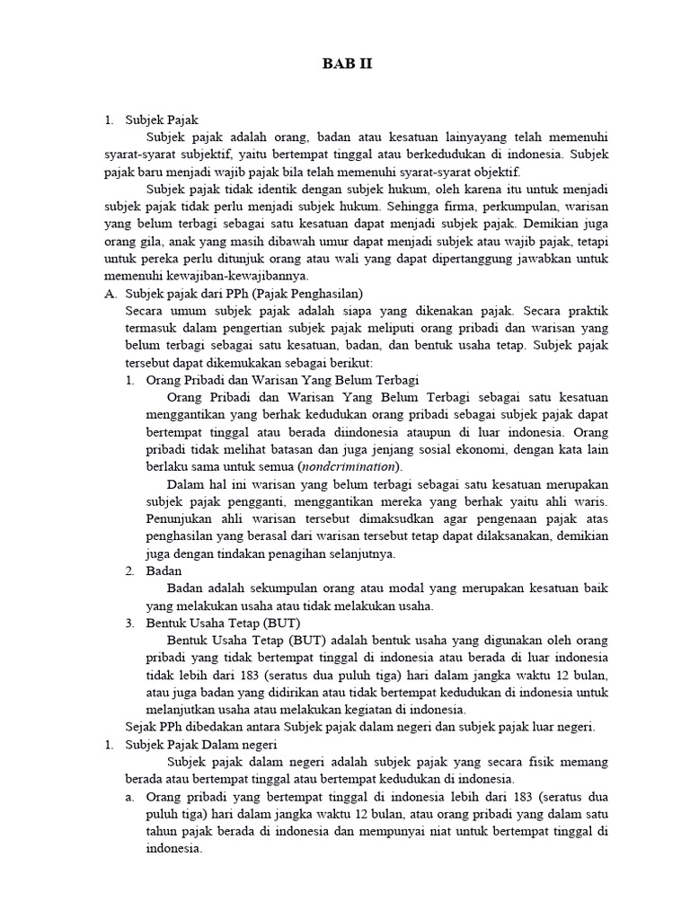 Subjek - Dan - Objek - Pajak 1 | PDF