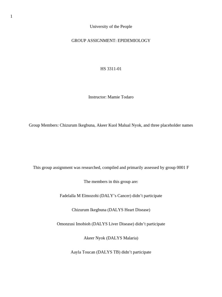 Final Group Summary With Citations | PDF | Tuberculosis | Cancer