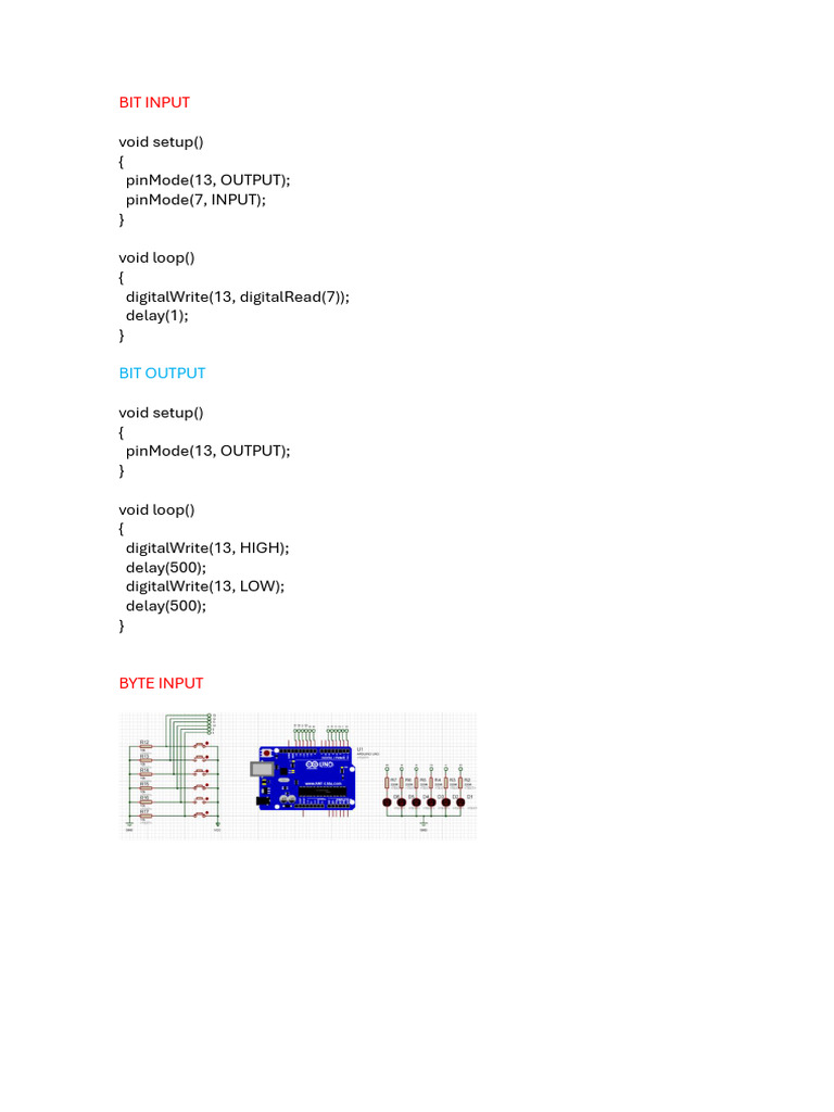 PROGRAMAS EJEMPLOS 1 - ARDUINO - Ing Verástegui | PDF