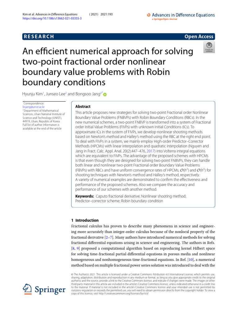 An Efficient Numerical Approach For Solving Two-Point Fractional Order Nonlinear Boundary Value ...