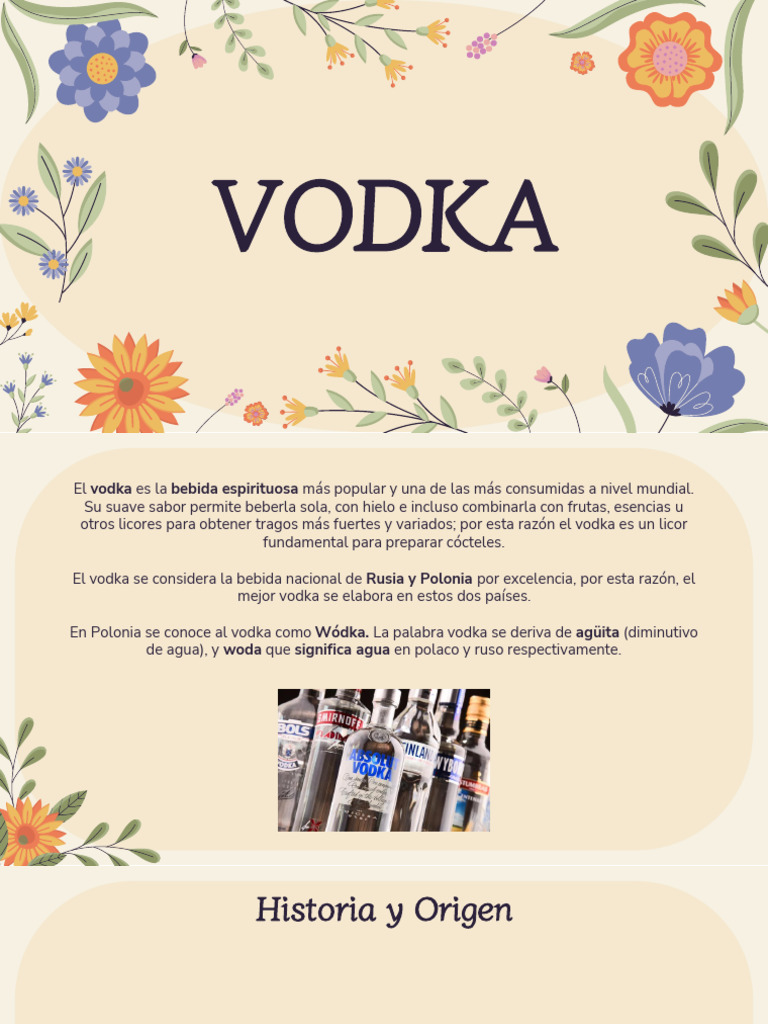 Origen y tipos de vodka en Polonia | PDF | Vodka | Bebidas Fermentadas