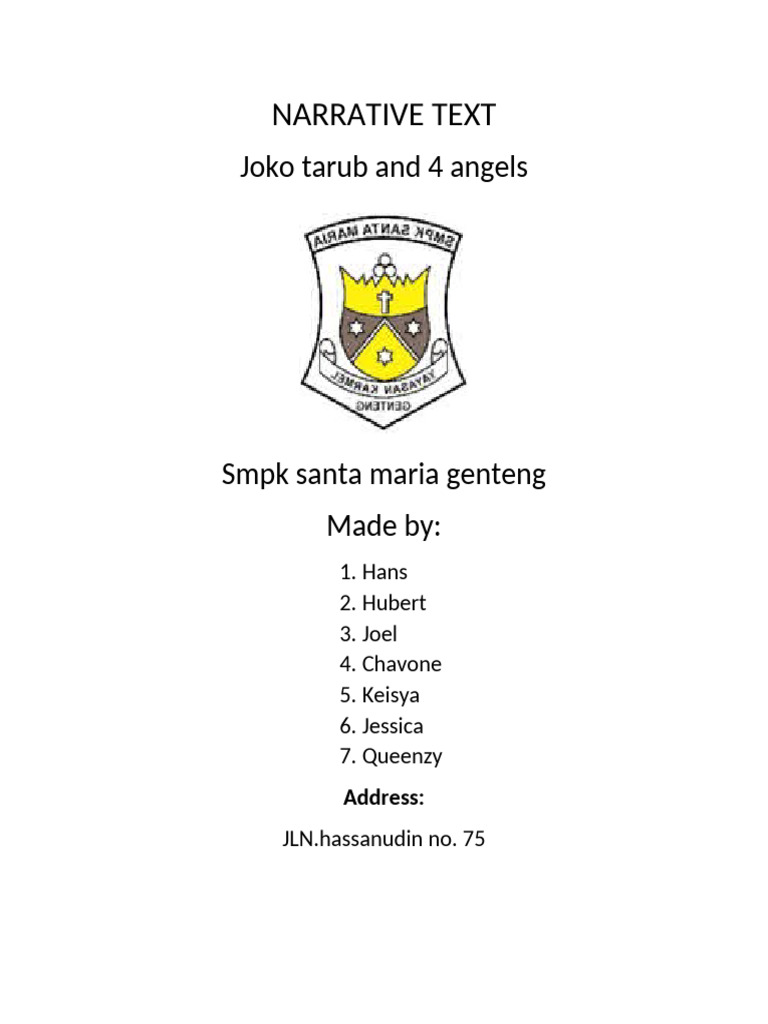Narrative Text Kelas 8 Tugas Selesai Tinngal Print | PDF