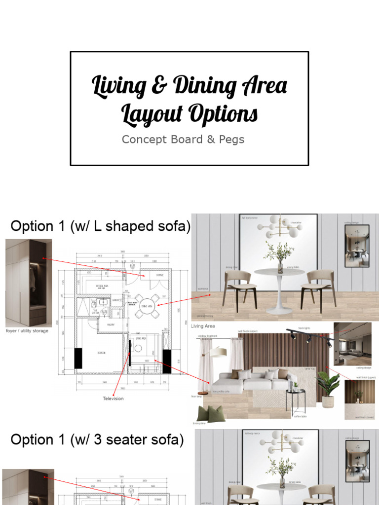 Living and Dining Layout Options | PDF