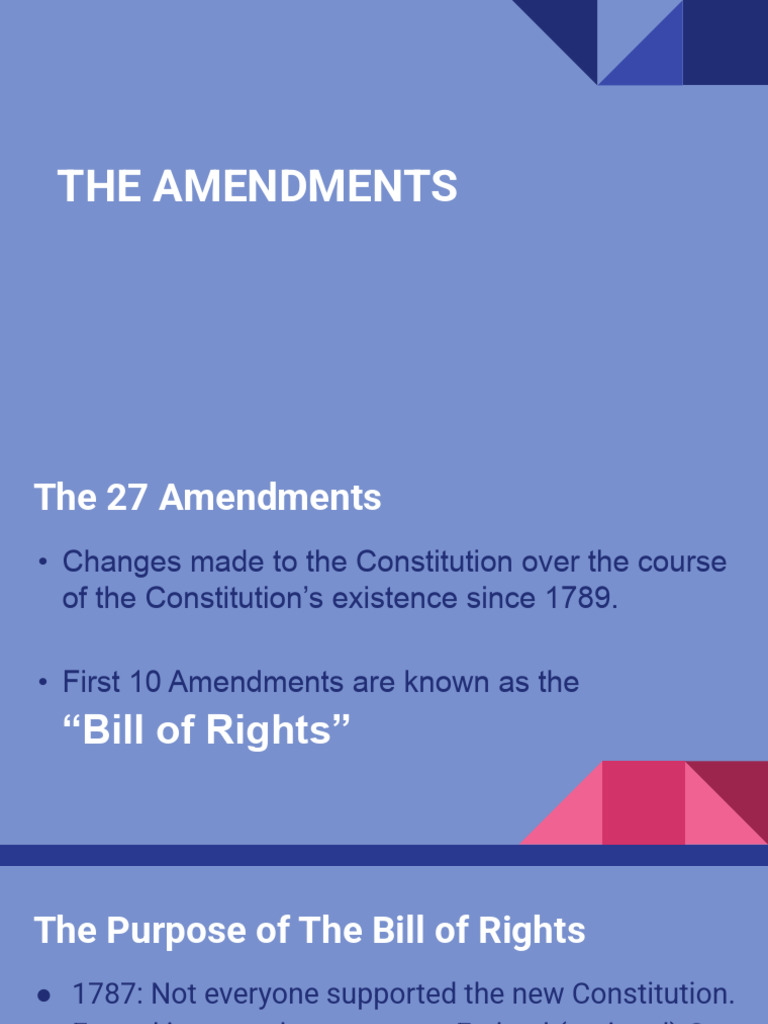 10a - Amendments 1-10 Bill of Rights | PDF | United States Bill Of ...