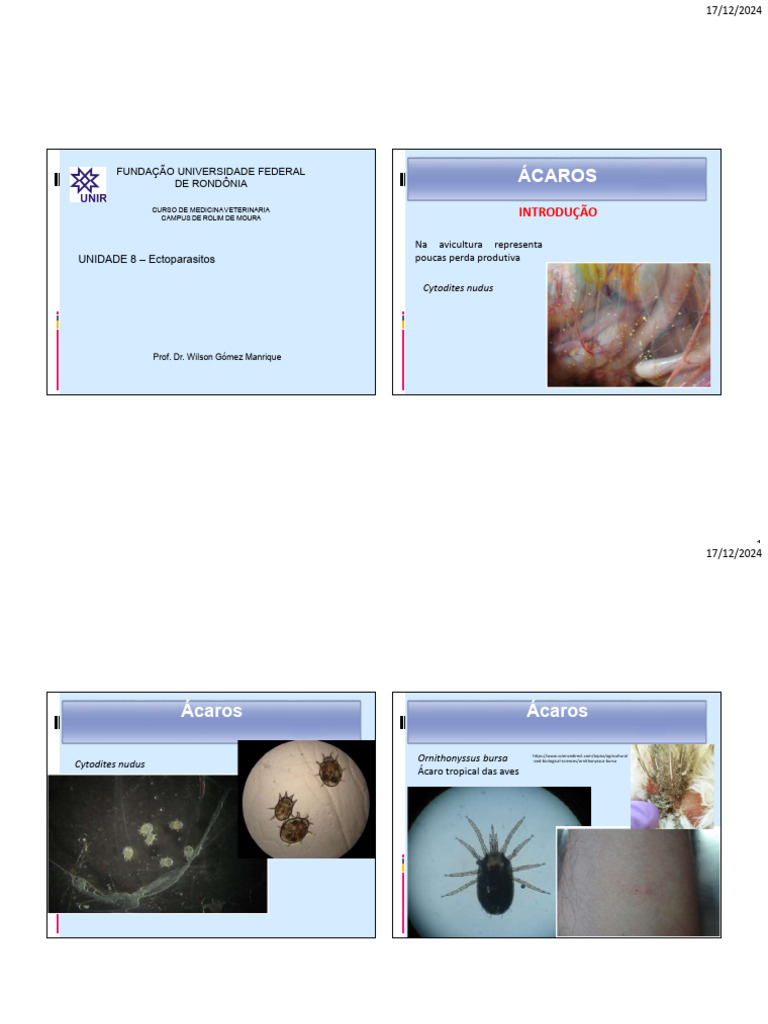 Ecto Parasit Os | PDF | Biologia