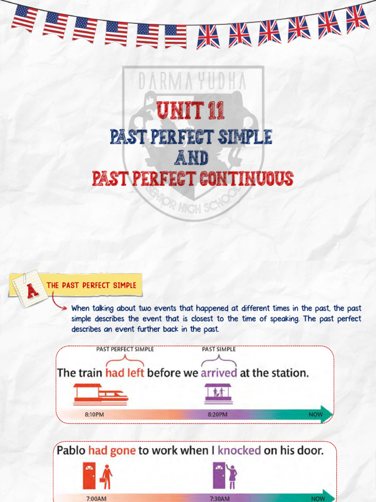 Past Perfect Simple & Continuous Guide | PDF | Linguistics | Language ...