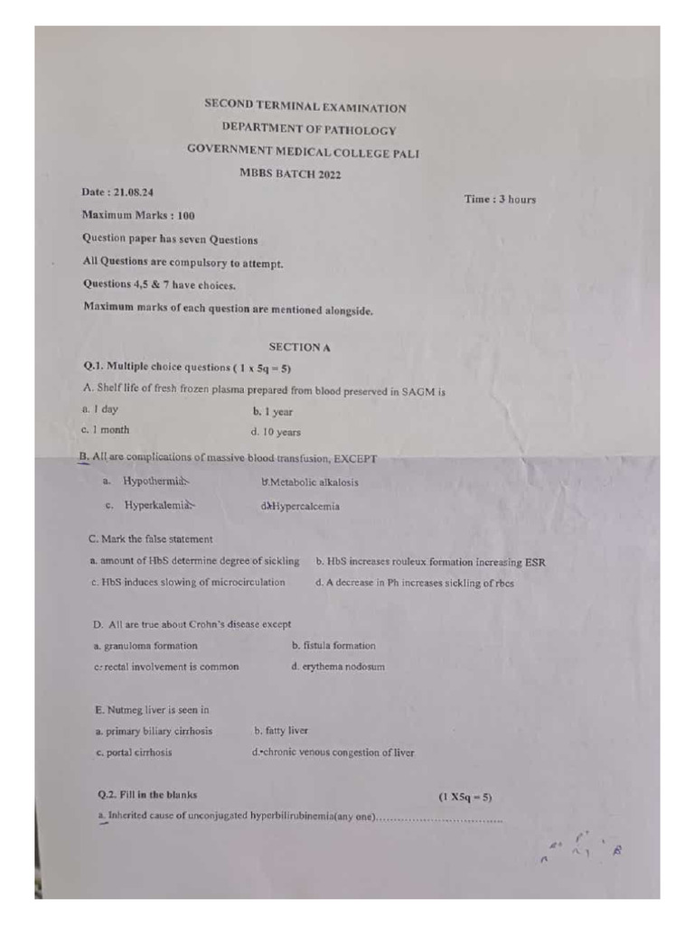 second semester 2022 paper | PDF