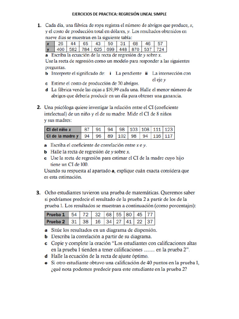 Ejercicios de Practica | PDF