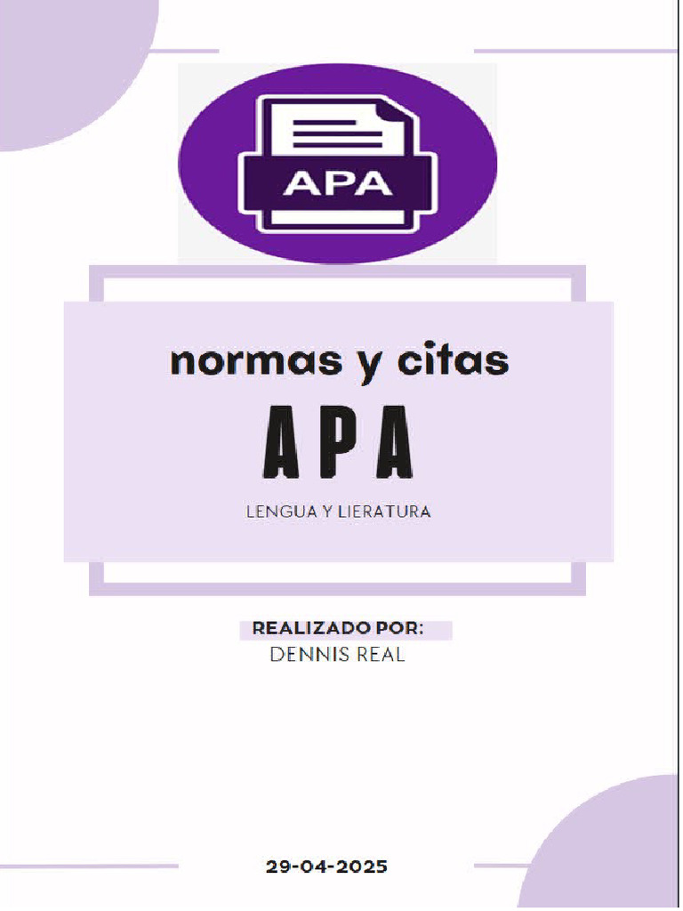 Lengua Cara Norma Apa | PDF