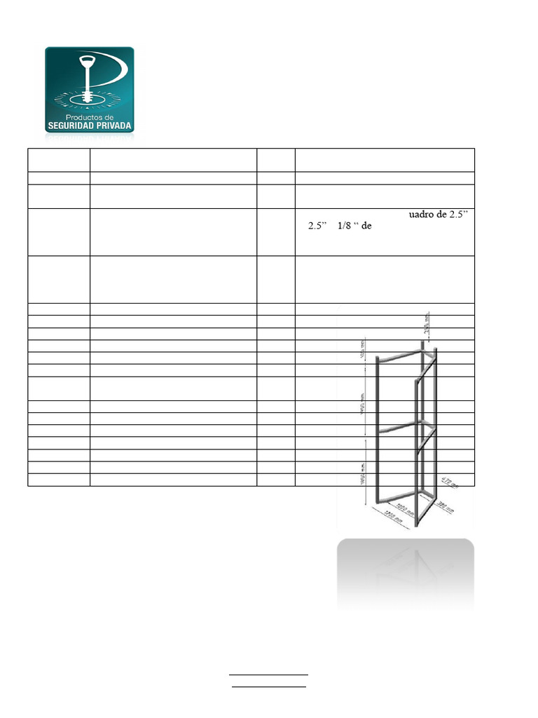 Ficha Técnica Racks Verticales 3N (4) | PDF