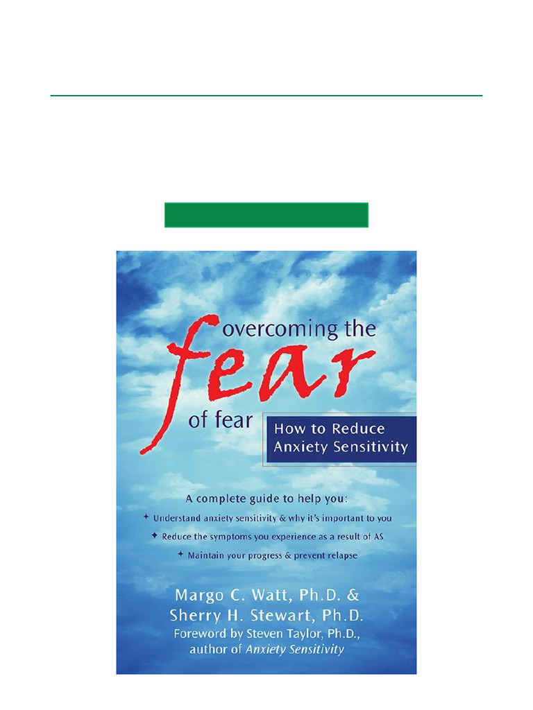 Overcoming Anxiety Sensitivity Guide | PDF | Anxiety | Cognitive ...