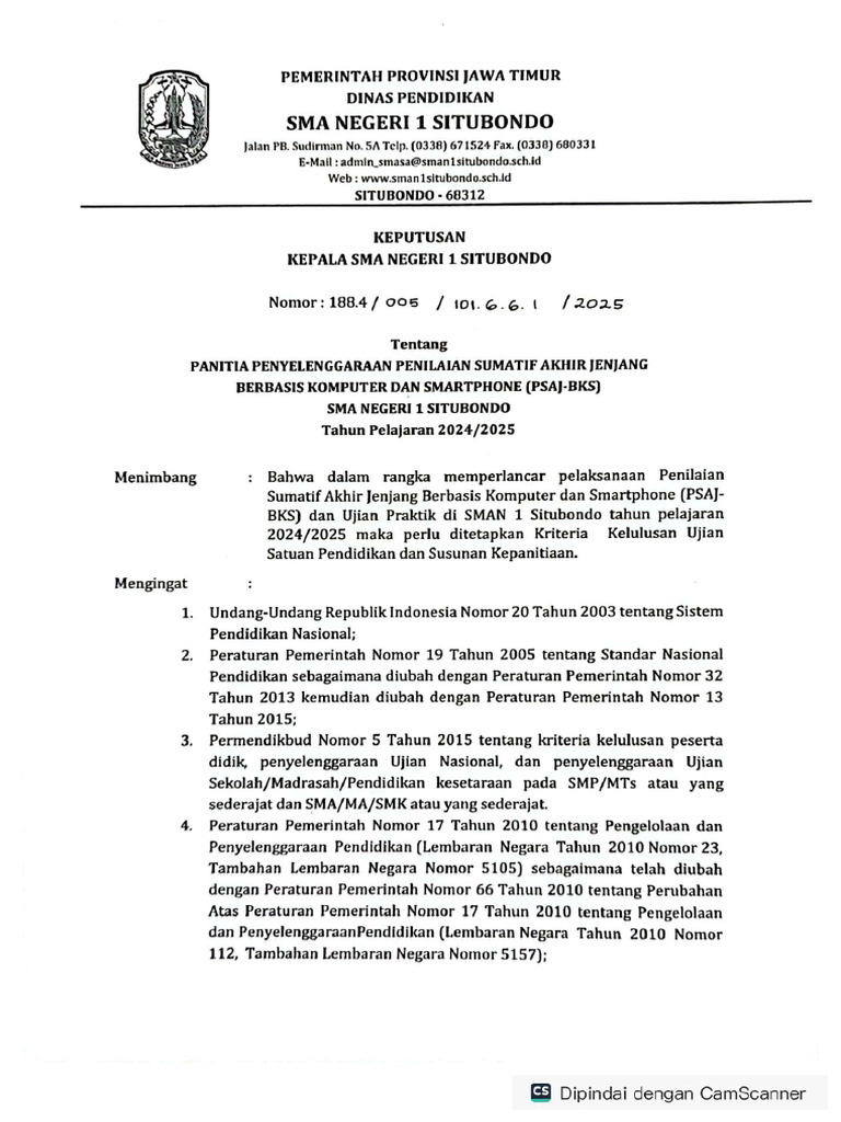 SK Psaj Tapel 2425 | PDF