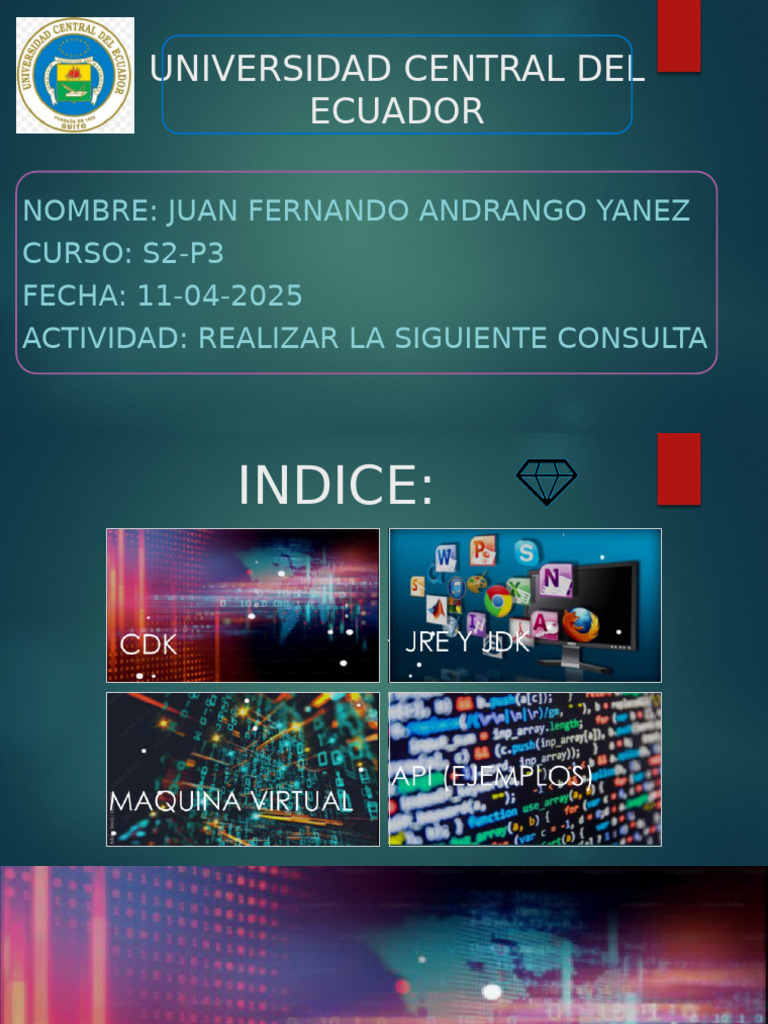 11-04-2025 JDK, Jre, CDK, Api, Maquina Virtual | PDF | Java (lenguaje de programación) | Java ...