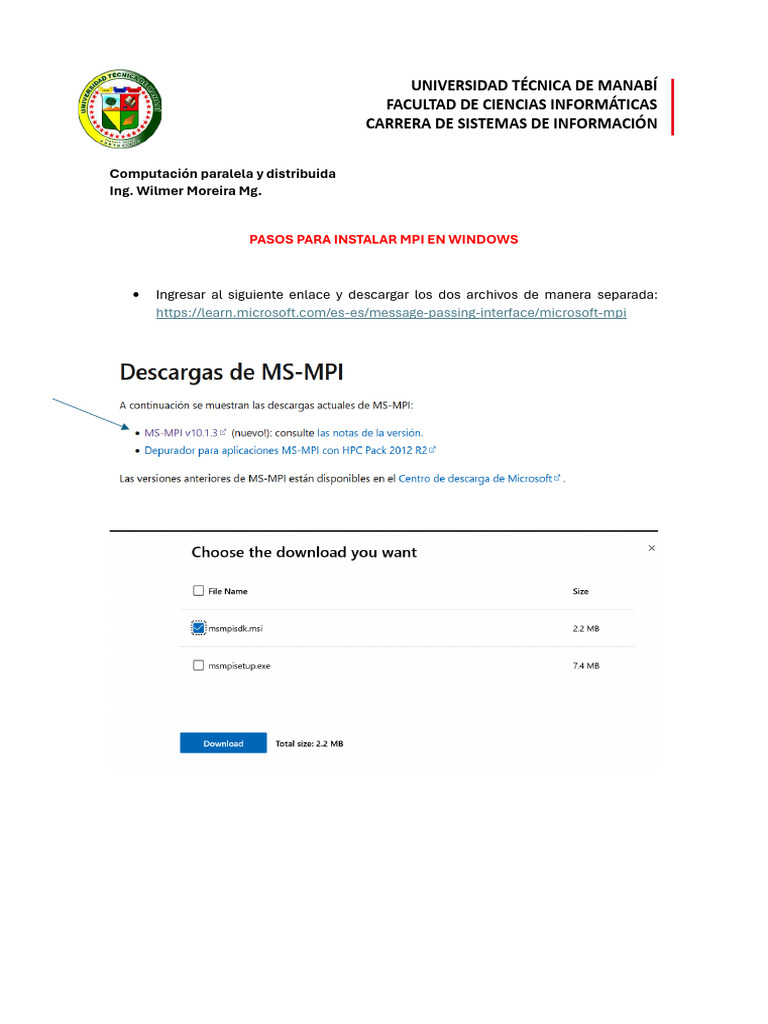Guia de Instalacion Mpi en Visual Code | PDF | Microsoft Windows | Arquitectura de Computadores