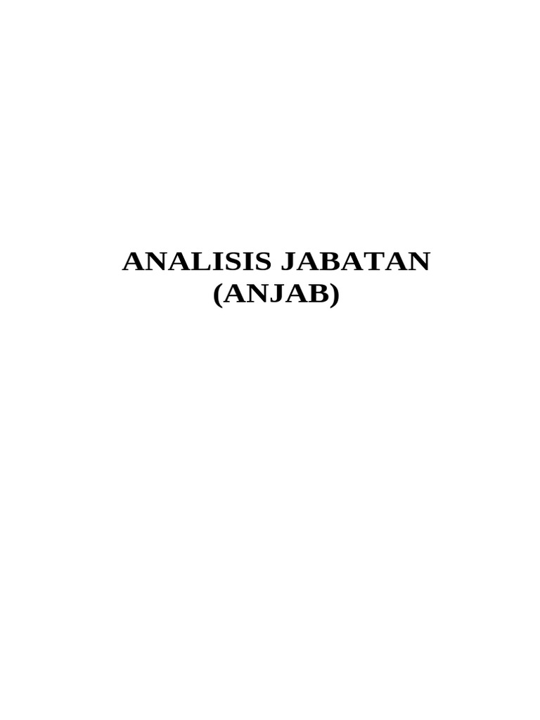 1.3.1.a.1. Bukti Analisis Jabatan | PDF