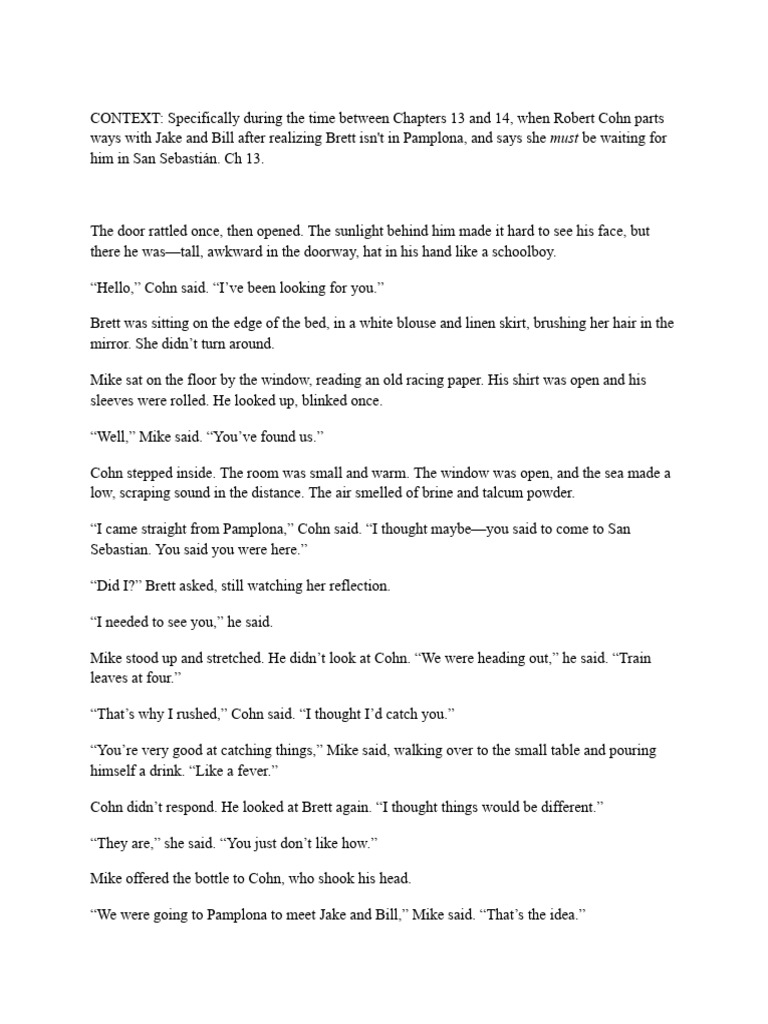 Lost Scene Assignment | PDF