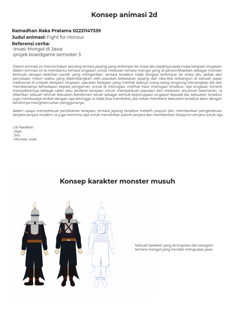 Ramadhan Raka P - Konsep Rancangan Animasi 2d | PDF