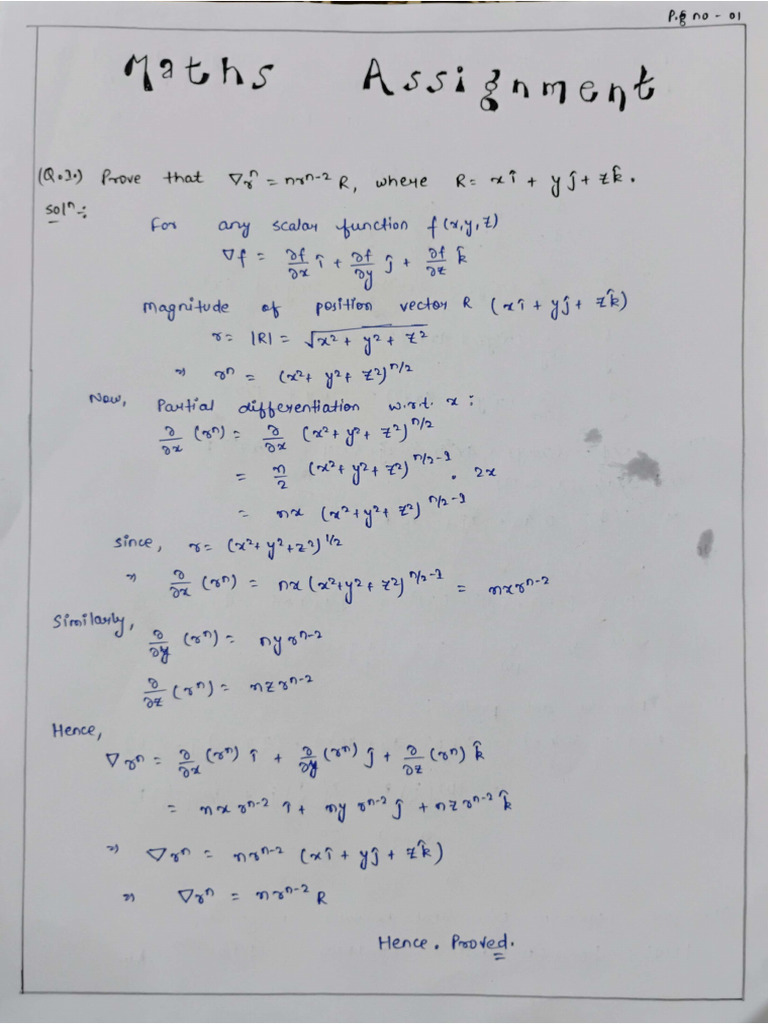 Maths Assignment | PDF