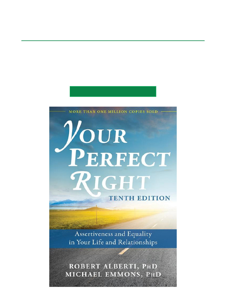 Your Perfect Right Assertiveness and Equality in Your Life and ...