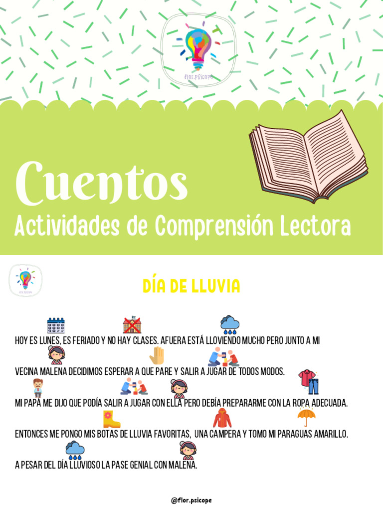 Cuentos para Comprensión Lectora Infantil | PDF | Alimentos