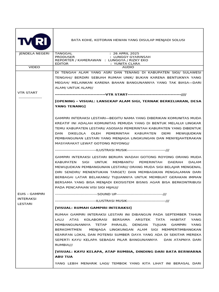 Batakohe Kotoran Sapi Yang Di Sulap Menjadi Solusi | PDF