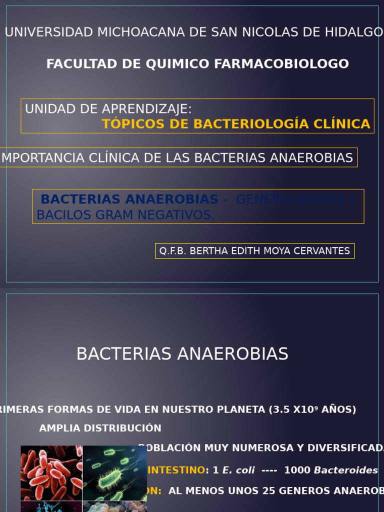 Bact Anaerobias | PDF | Las bacterias | Procariota