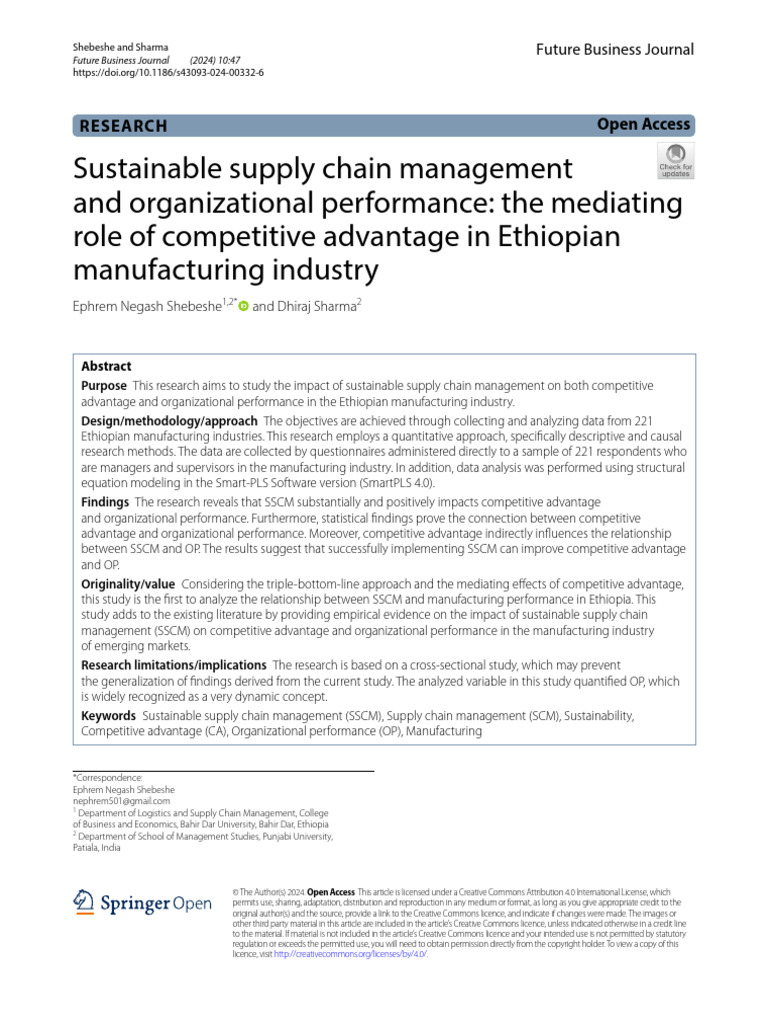 Sustainable Supply Chain Manag | PDF | Sustainability | Supply Chain ...
