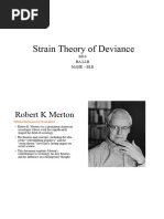 Strain Theory (Merton) | PDF | Deviance (Sociology) | Criminology