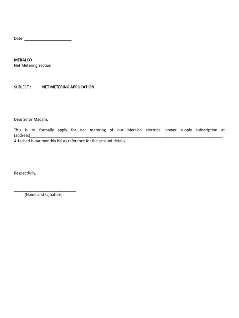 Net Metering - Blank Forms | PDF | Power Inverter | Electric Power ...