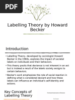 Howard Becker Labelling Theory | PDF | Deviance (Sociology) | Social Stigma