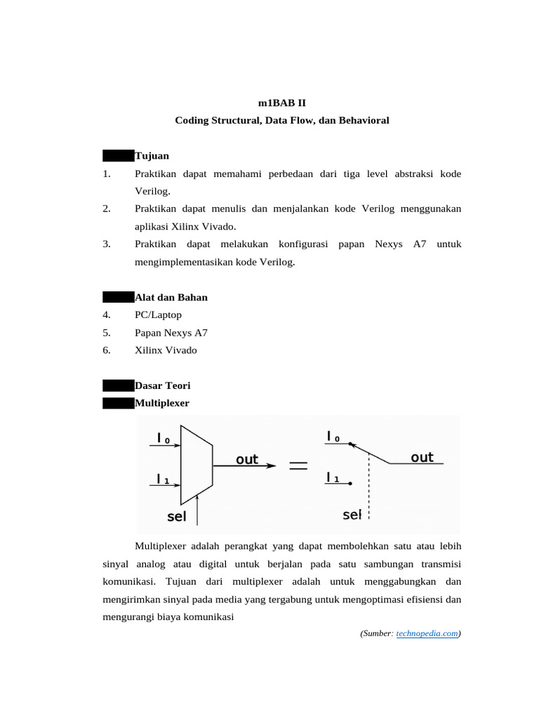Modul 1 - Coding Structural, Data Flow, Dan Behavioral (2024) v3 | PDF
