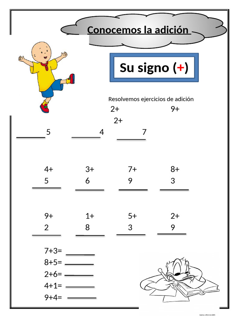 Resolvemos Ejercicios de Adición | PDF
