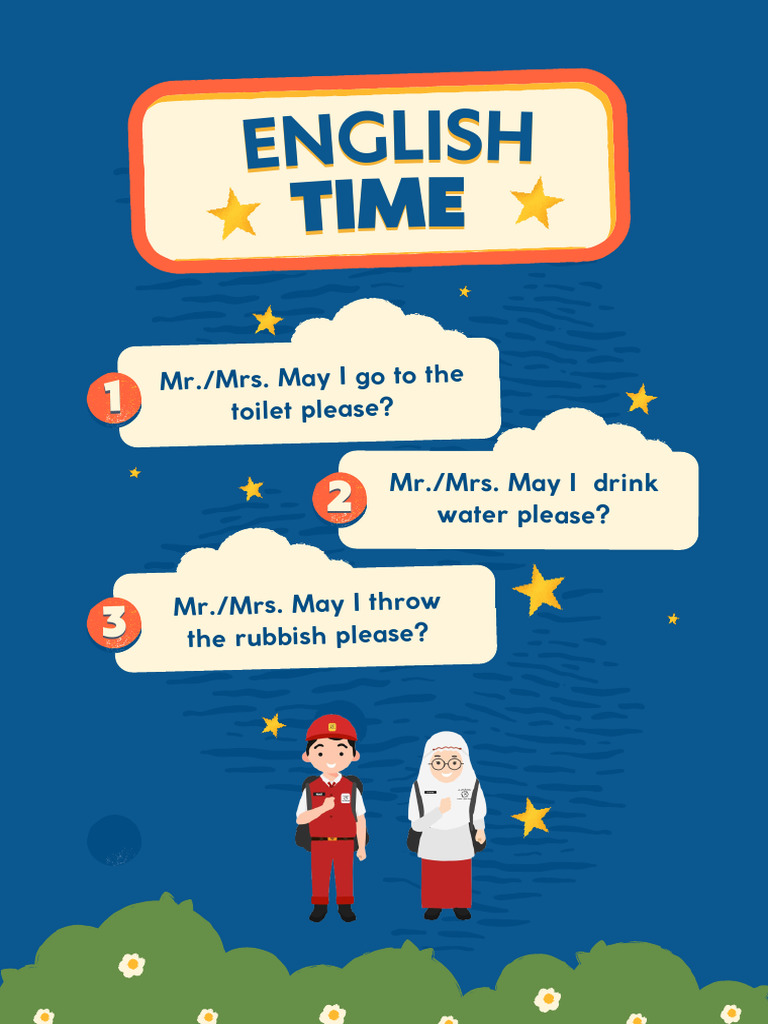 Blue and Orange Funny Classroom Rules Poster (1) | PDF