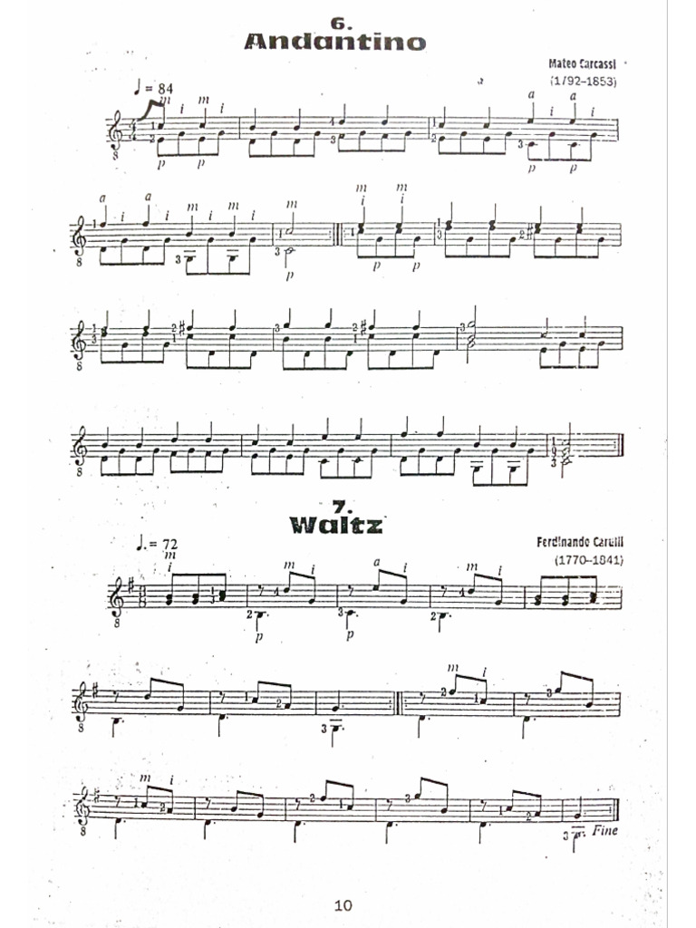 Andantino, Waltz, Study | PDF
